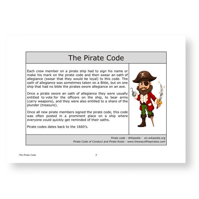 The Pirate Code The Set Of Pirate Rules